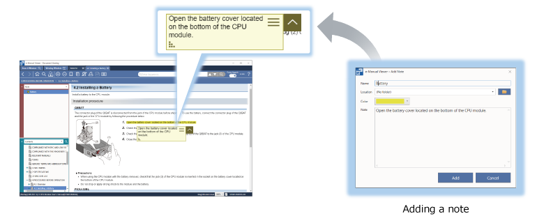 Enabling viewing FA product manuals for Mitsubishi Electric FA product ...